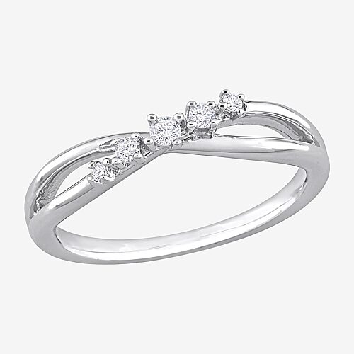 Click here for Womens 1/10 CT. T.W. Natural White Diamond Sterlin... prices