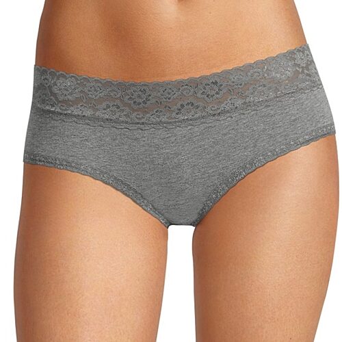 Click here for Arizona Body Cotton with Lace Hipster Panty  Small... prices