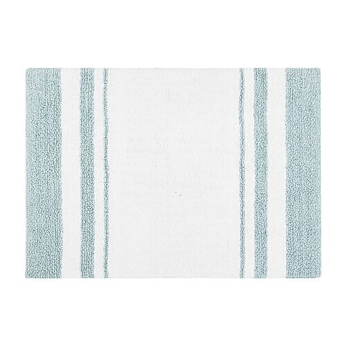 Madison Park Spa Reversible Cotton Bath Rug  24 x 72 - Aqua
