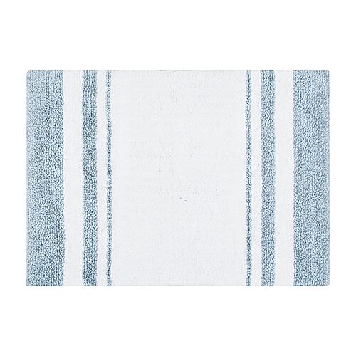 Madison Park Spa Reversible Cotton Bath Rug  24 x 72 - Blue