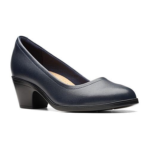 Click here for Clarks Emily Ruby Womens Round Closed Toe Block He... prices