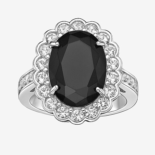 Click here for Womens Genuine Black Onyx Sterling Silver Oval Coc... prices