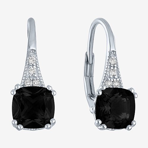 Click here for Gemstone Sterling Silver Cushion Drop Earrings  On... prices
