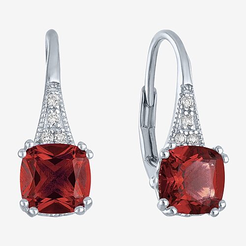 Click here for Gemstone Sterling Silver Cushion Drop Earrings  On... prices