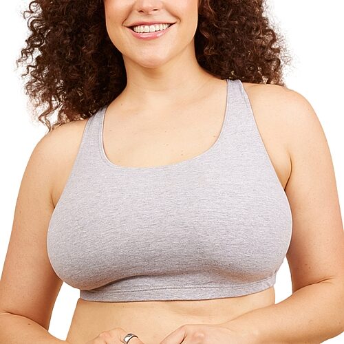 Click here for Leading Lady The Serena Wirefree Cotton Racerback... prices