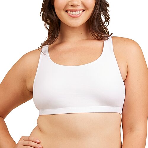 Click here for Leading Lady The Serena Wirefree Cotton Racerback... prices