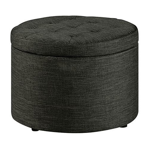 Click here for Designs4comfort Round Shoe Ottoman  One Size  Gray prices
