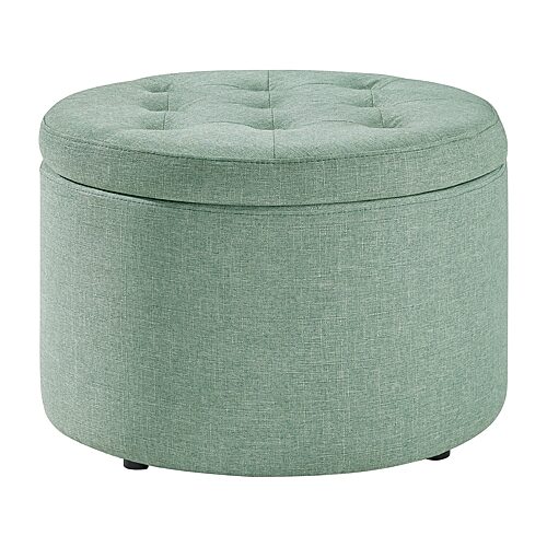 Click here for Designs4comfort Round Shoe Ottoman  One Size  Gree... prices