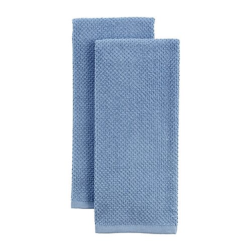 Click here for Cooks Solid 2-pc. Kitchen Towel Set  One Size  Blu... prices
