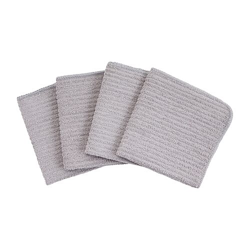 Click here for Cooks Scrubber 4-pc Dish Cloth Set  One Size  Gray prices