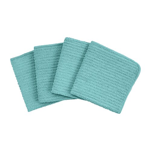 Click here for Cooks Scrubber 4-pc Dish Cloth Set  One Size  Blue prices