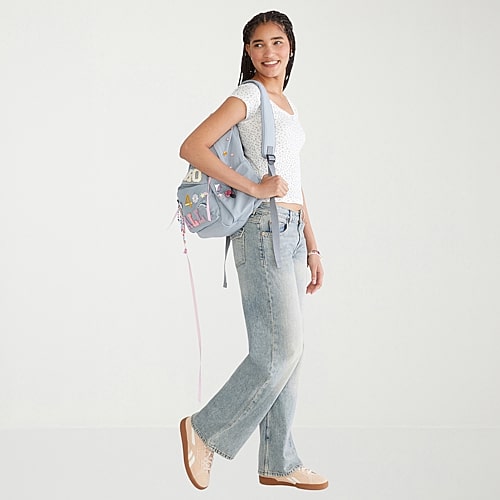 Click here for AEROPOSTALE Womens Juniors Baggy Fit Wide Leg Jean... prices