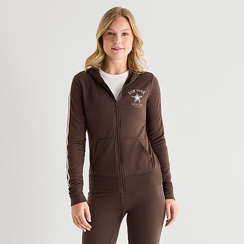 Click here for Arizona Womens Juniors Hooded Long Sleeve Sweatshi... prices