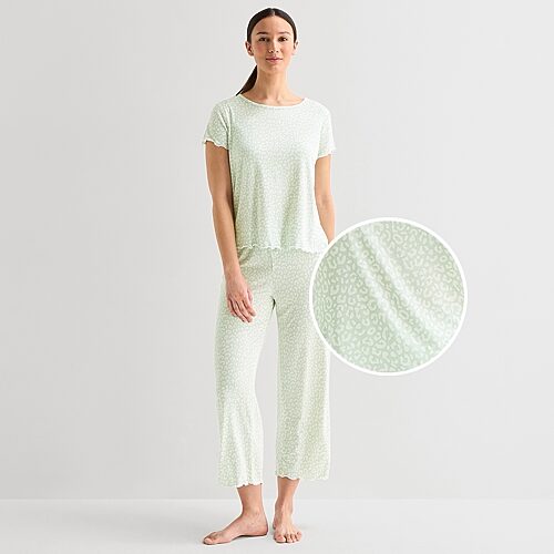 Click here for Jaclyn Womens Crew Neck Short Sleeve 2-pc. Pajama... prices