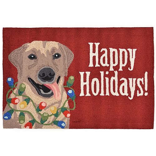 Liora Manne Frontporch Happy Holidays Area Rug