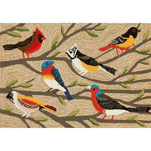 Click here for Liora Manne Frontporch Birds Rectangular Accent Ru... prices