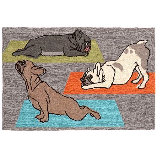 Click here for Liora Manne Frontporch Yoga Dogs Animal Hand Tufte... prices