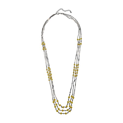 Click here for Mixit Womens 37 Inch Beaded Necklace  One Size  Ye... prices