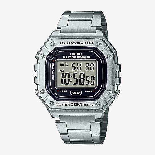 Click here for Casio Mens Water-Resistant Digital Watch with Stai... prices