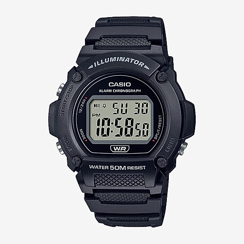 Click here for Casio Mens Black Strap Watch W219h-1av  One Size prices