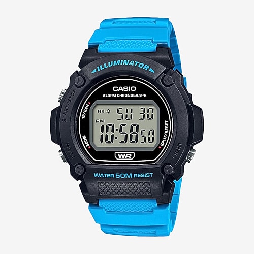 Click here for Casio Mens Blue Strap Watch W219h-2a2v  One Size prices
