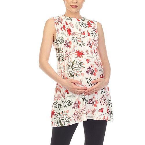 Click here for White Mark Maternity Womens Sleeveless Tunic Top... prices