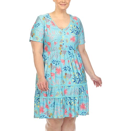 Click here for White Mark Womens Plus Scoop Neck Short Sleeve Fit... prices