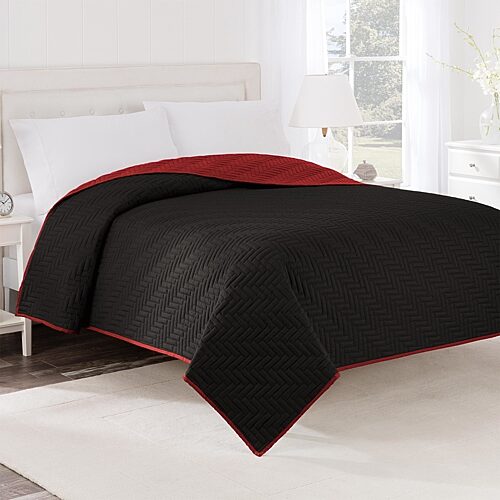 Click here for Martex Reversible Quilt  One Size  Black prices