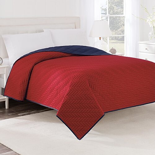 Click here for Martex Reversible Quilt  One Size  Red prices