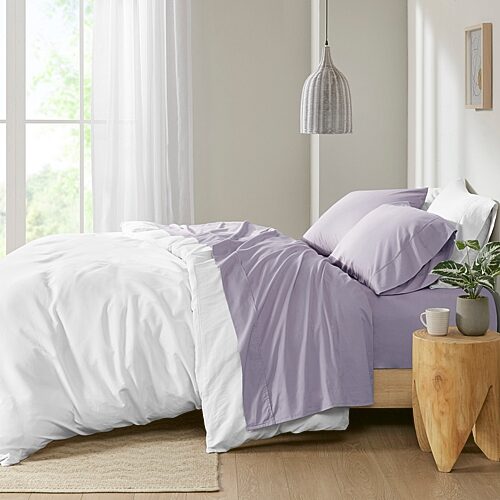 Click here for Madison Park Peached Cotton Percale 4-Pc. Sheet Se... prices