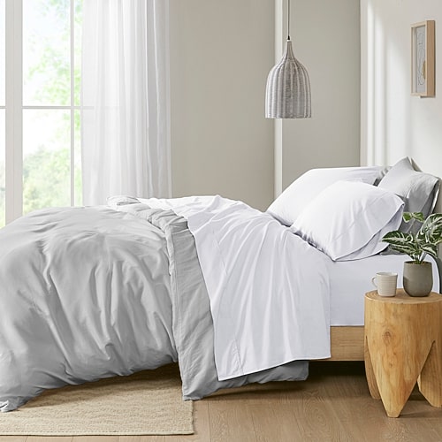 Click here for Madison Park Peached Cotton Percale 4-Pc. Sheet Se... prices