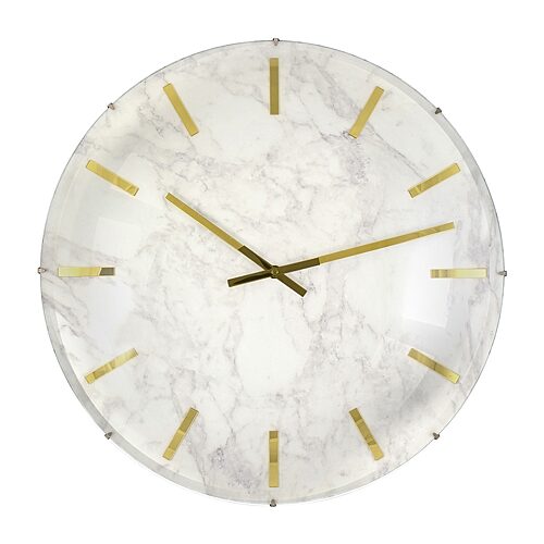 Click here for Westclox Large White Marble Dial Wall Clock  One S... prices