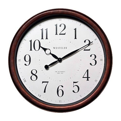 Click here for Westclox 20 Woodgrain Finish Wall Clock  One Size... prices