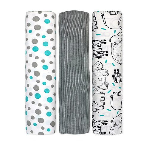 Click here for 3 Stories Trading Company 3-pc. Swaddle Blanket  O... prices
