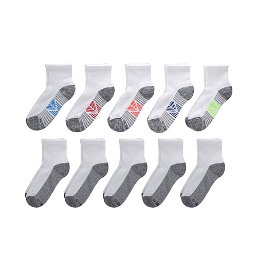 Click here for Big Boys Ultimate Ankle Socks  Pack of 10 - White/... prices