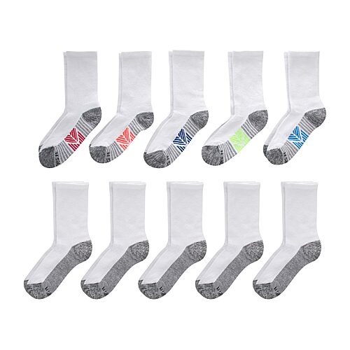Click here for Big Boys Ultimate Crew Socks  Pack of 10 - White prices