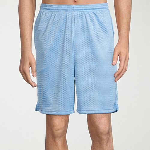 Click here for Mens Champion(R) Pocketed Solid Mesh Active Shorts prices