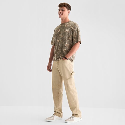 Click here for Arizona Cargo Mens Loose Fit Jean  38 32  Beige prices