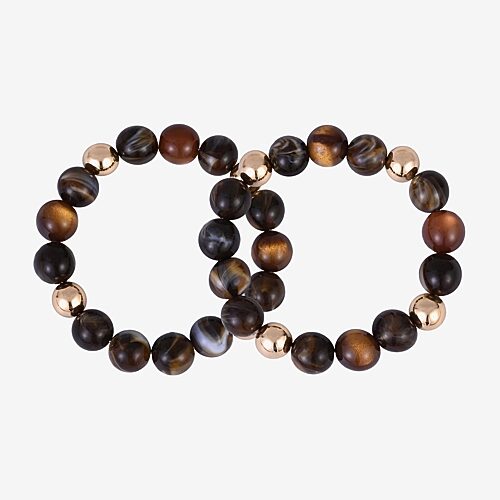 Click here for Mixit Womens Circle Beaded Bracelet  One Size  Yel... prices