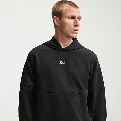 Click here for Nike Mens Sportswear Club Varsity Hoodie - Black/W... prices