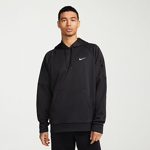 Click here for Nike Mens Therma-fit Long-Sleeve Logo Hoodie - Bla... prices