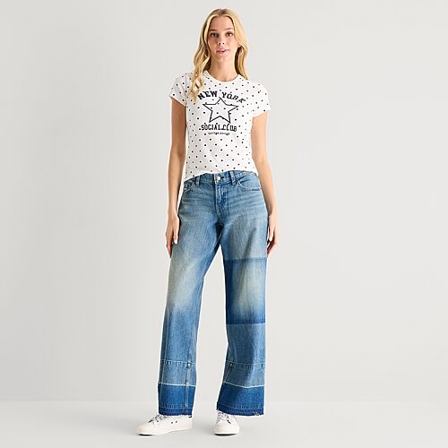 Click here for Arizona Womens Juniors Low Rise Baggy Fit Jean  00... prices