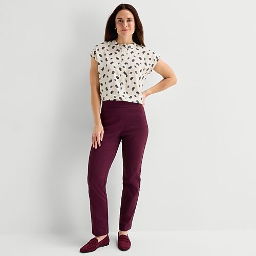 Click here for Liz Claiborne Lisa Womens Straight Pull-On Pant  1... prices