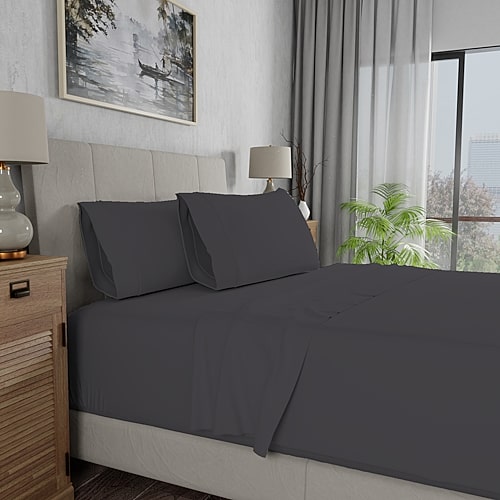 Click here for Color Sense 300 Thread Count 100 Cotton Sateen 4-P... prices