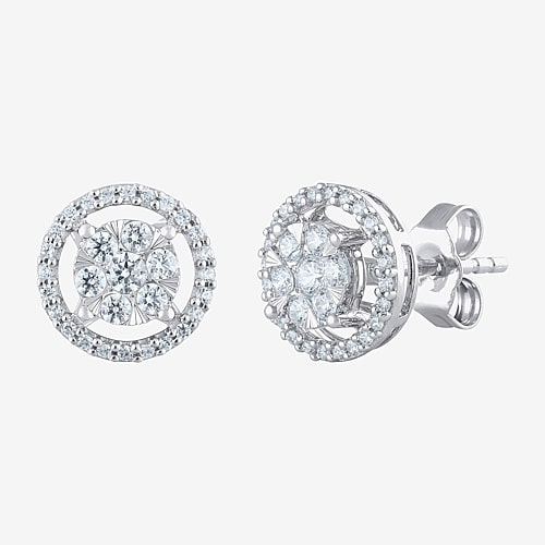 Click here for Certified 1/2 CT. T.W. Natural White Diamond 14K G... prices