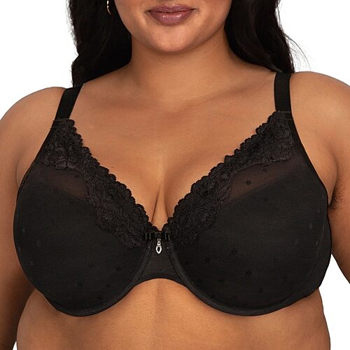 Click here for Curvy Couture Sheer Whisper Plunge T-Shirt Bra - O... prices