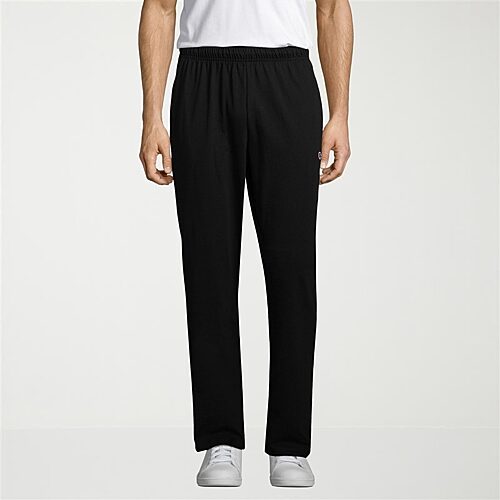 Click here for Champion Mens Jersey Open-Bottom Pants - Black prices