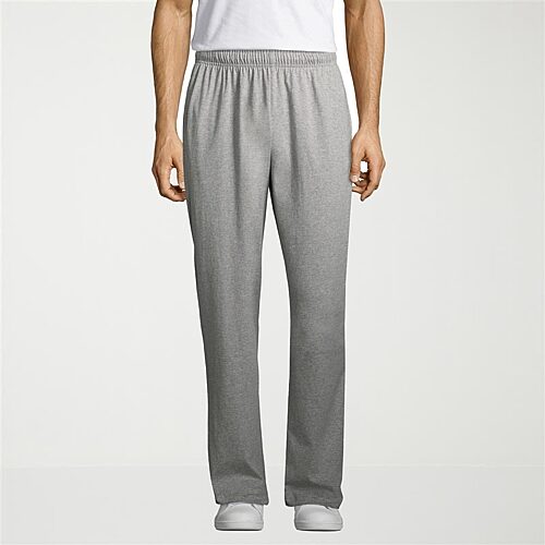 Click here for Mens Champion(R) Jersey Open Bottom Sweatpants prices