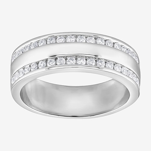 Click here for (G / Si1-Si2) Mens 3/4 CT. T.W. Lab Grown White Di... prices