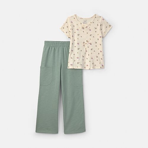 Click here for Carters Little & Big Kid Girls 2-pc. Pant Set  5... prices